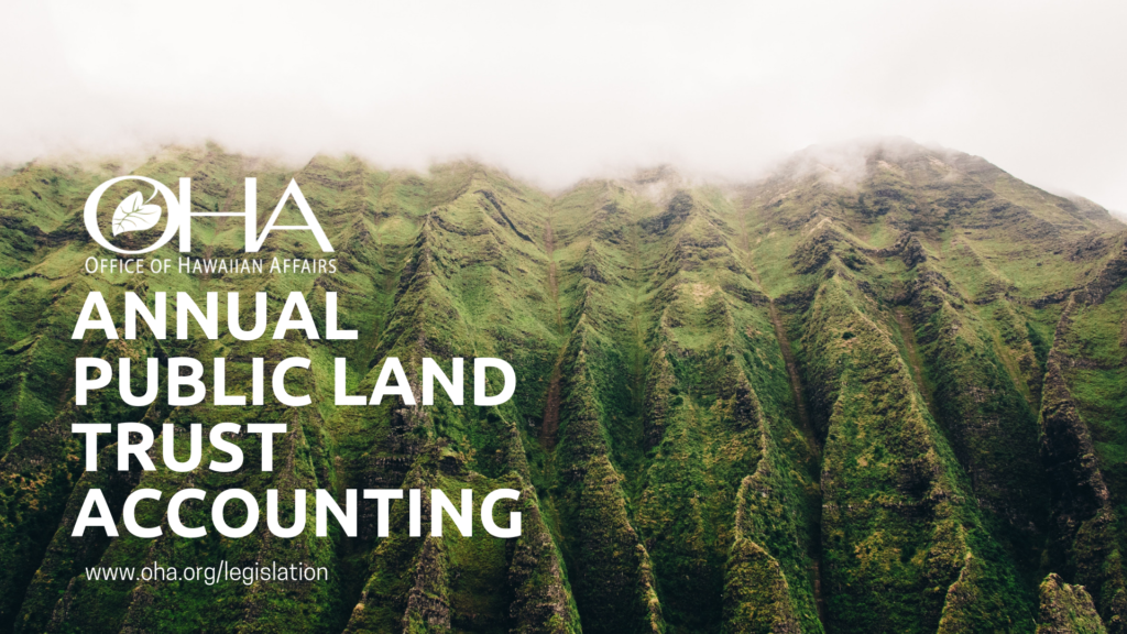 2019 Legislative Package - The Office of Hawaiian Affairs (OHA)